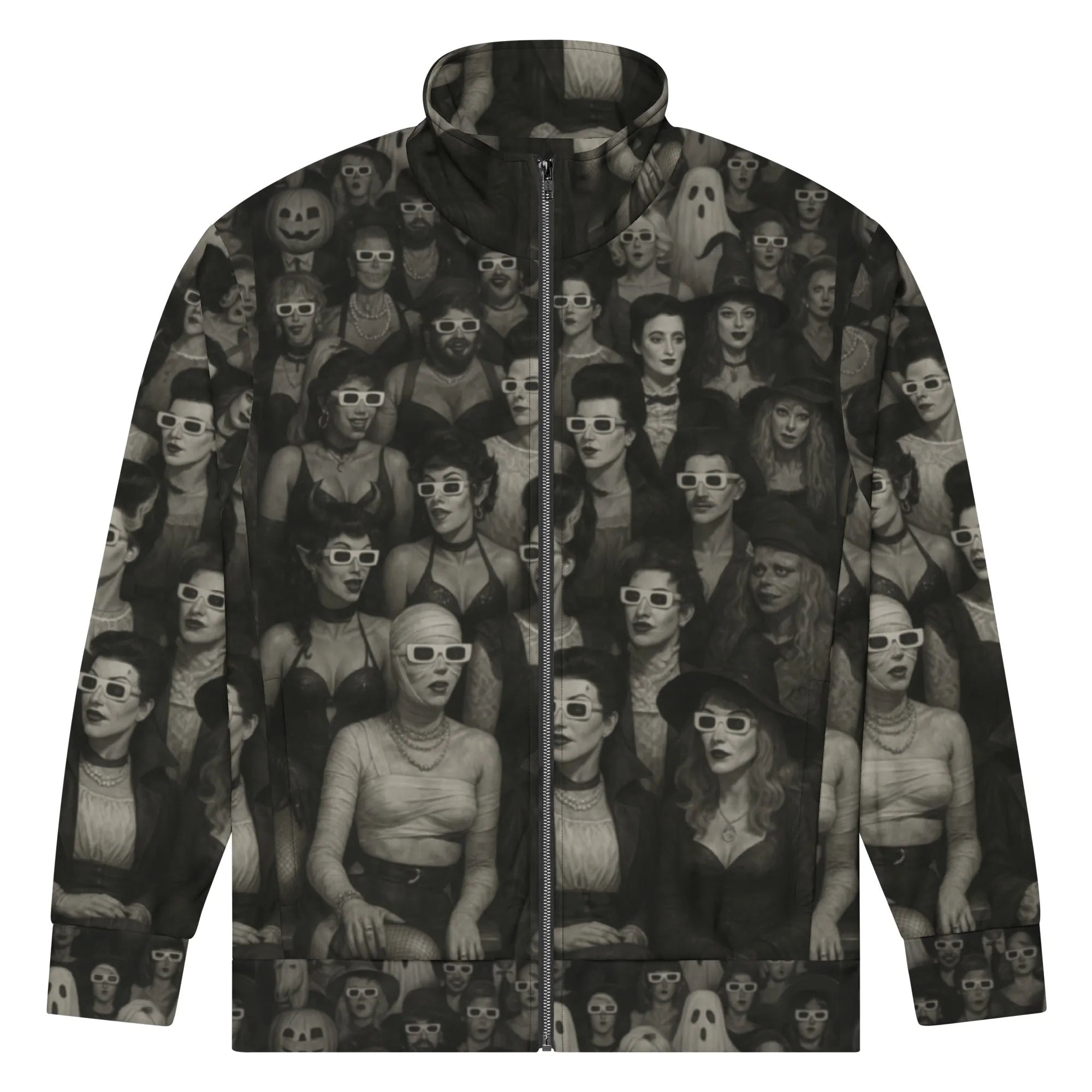Queer Horror Cinema Track Jacket – Halloween Pride Streetwear – MILTTI